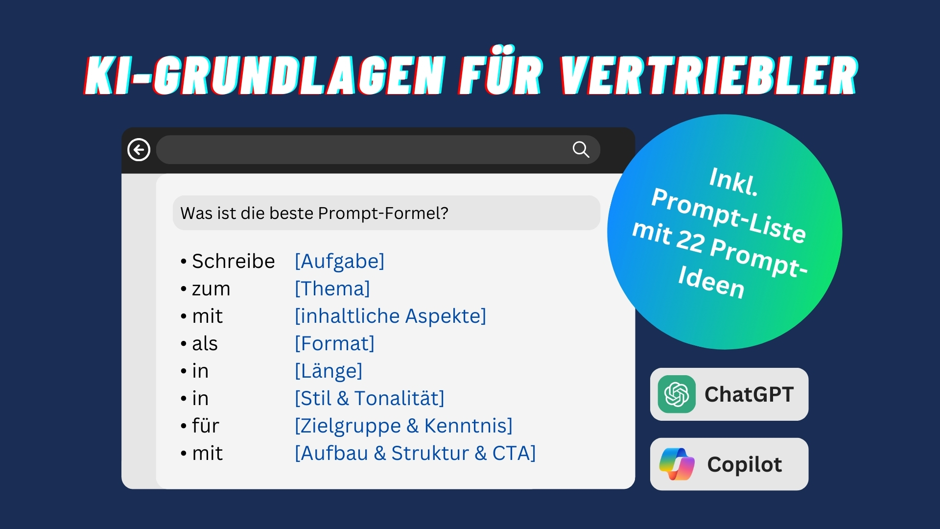 22 Prompt-Ideen im Vertrieb für Einsteiger